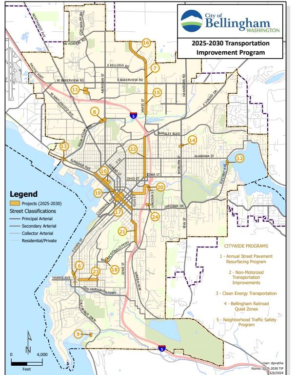 Upcoming transportation projects in Bellingham approved through 2030 ...