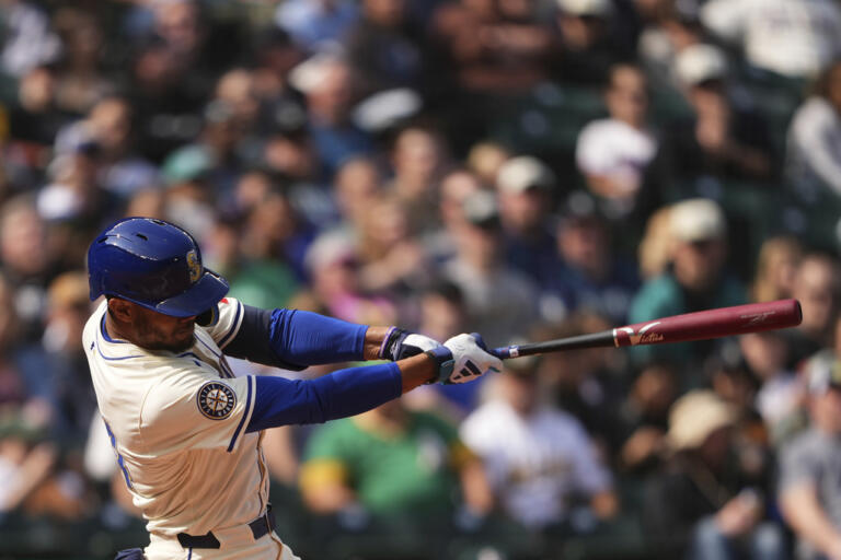 Julio Rodriguez’s 2-run HR lifts Mariners over Athletics 2-1 - My ...