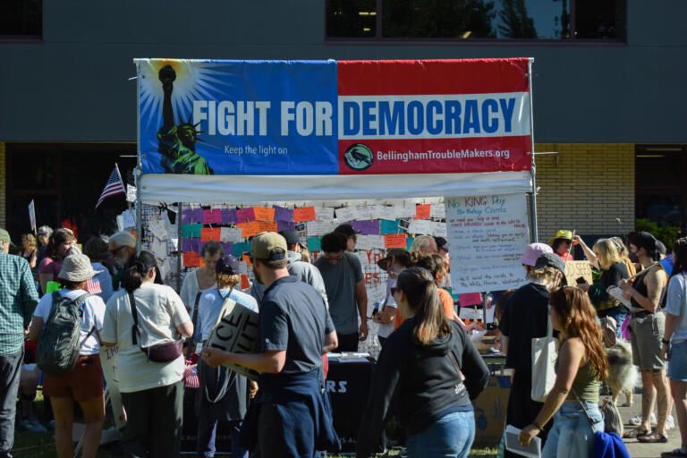 “No Kings” rally brings thousands to the streets of Bellingham ...