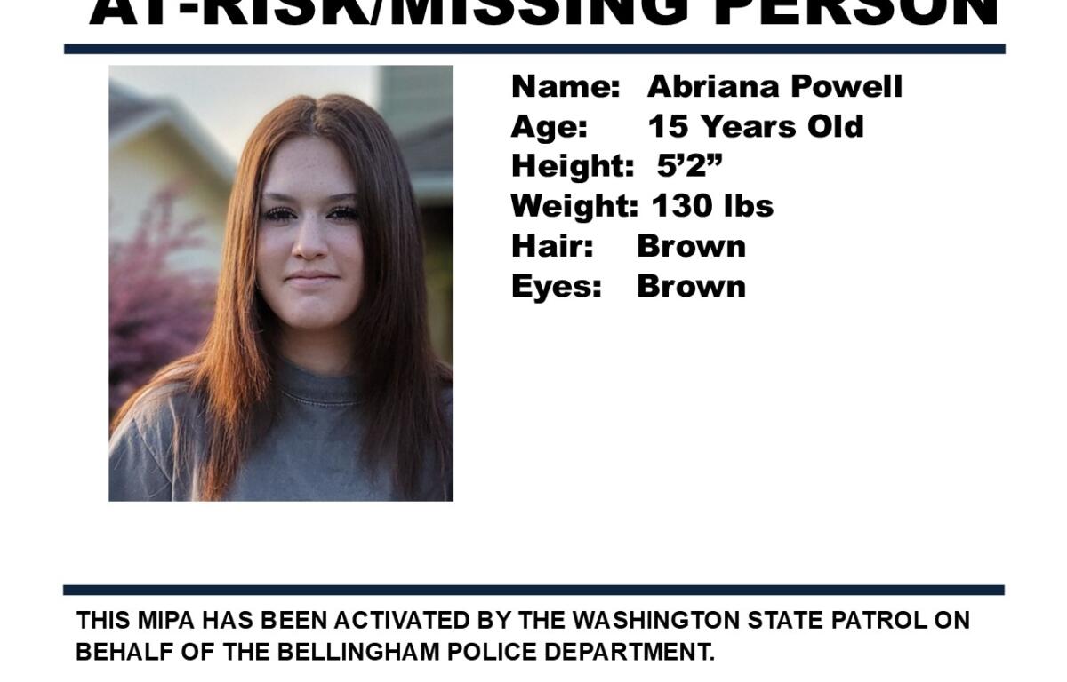 Alert issued for missing Indigenous teen in Bellingham - My Bellingham Now